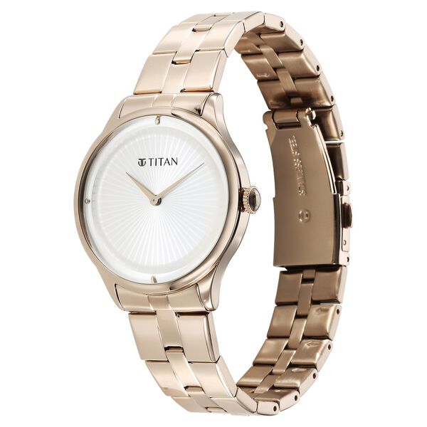 Buy Online Titan Workwear Quartz Analog White Dial Stainless Steel ...