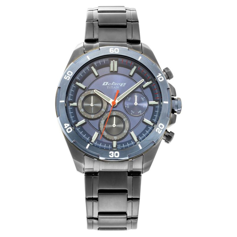 Buy Online Titan Chronograph Silver Dial Quartz Stainless Steel Strap ...