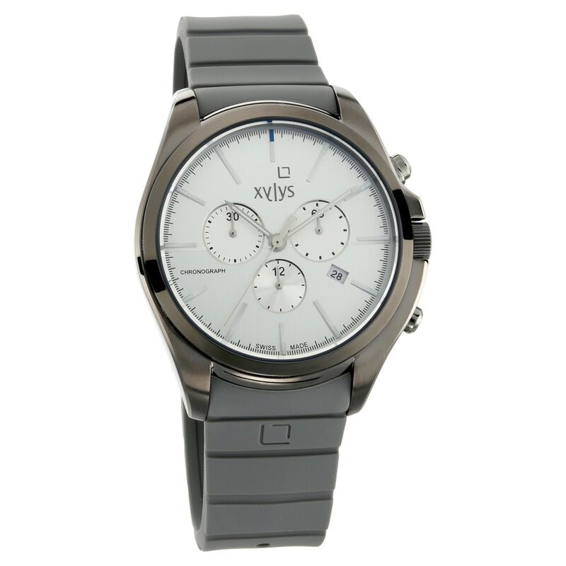 Buy Online Xylys Quartz Chronograph White Dial Silicone Strap Watch for ...