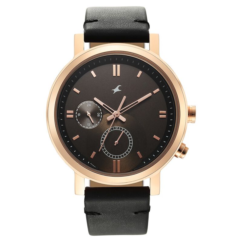 Buy Online Fastrack Tick Tock Brown Dial Watch for Guys - ns3287wl02 ...