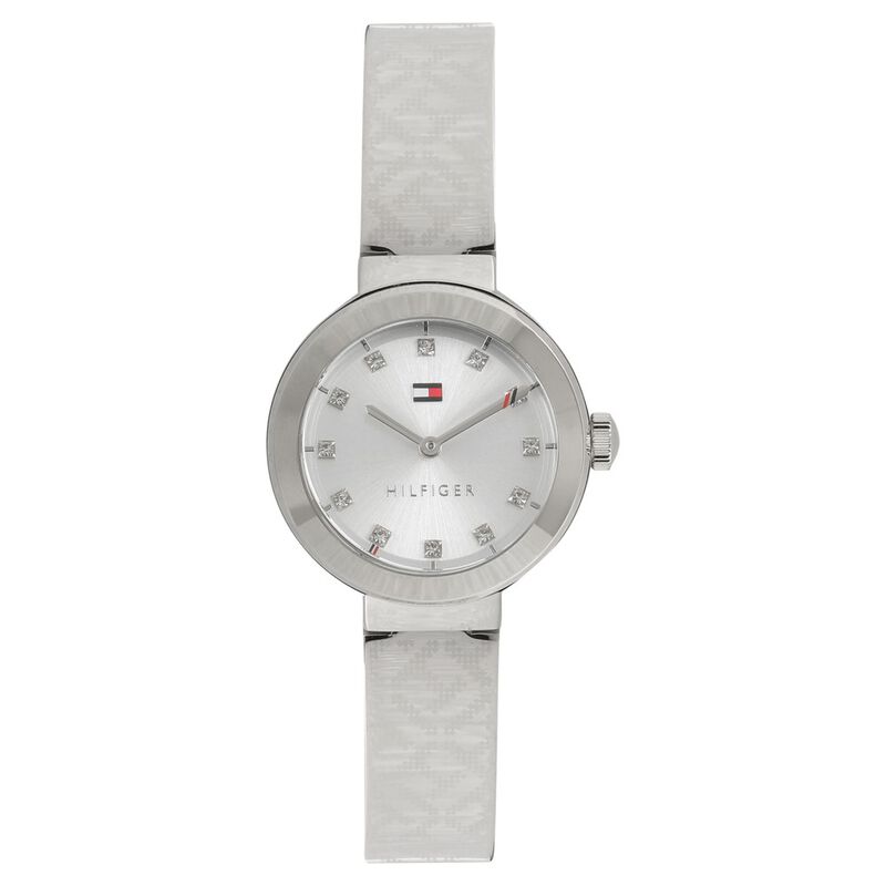 Buy Online Tommy Hilfiger Quartz Analog Silver Dial Metal Strap Watch ...