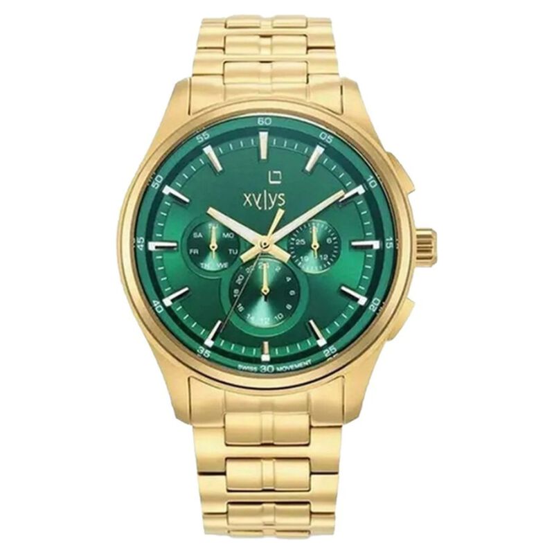 Buy Online Xylys Swiss Analog Stainless Steel Strap Green Dial Watch ...