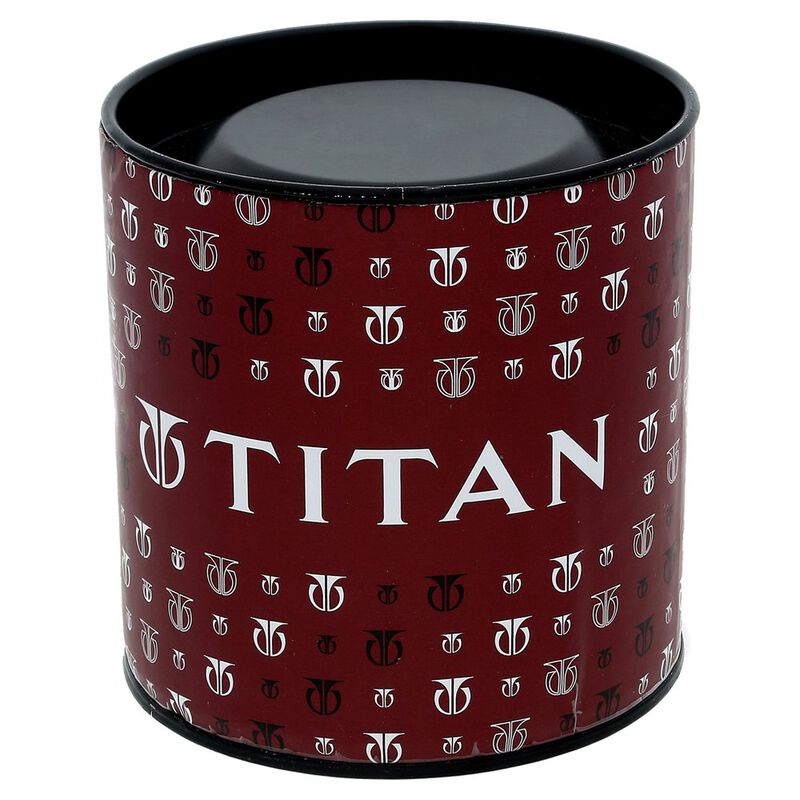 Buy Online Titan Quartz Analog with Date Champagne Dial Stainless Steel ...