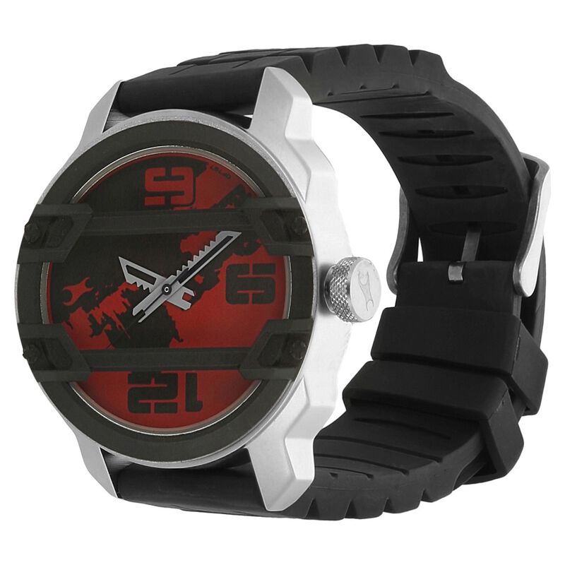 Buy Online Fastrack Quartz Analog Red Dial Plastic Strap Watch for Guys ...