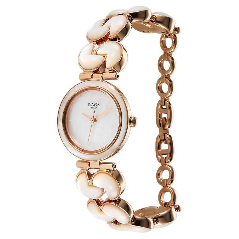 Buy Online Titan Raga Power Pearls Quartz Analog Mother Of Pearl Dial ...
