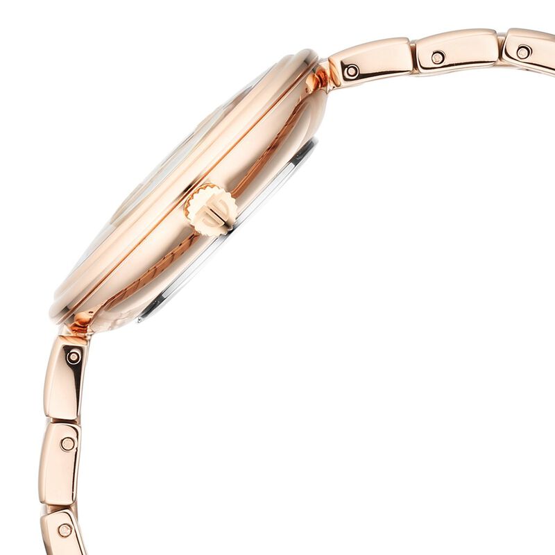 Buy Online Titan Aura Quartz Analog Rose Gold Dial Rose Gold Stainless ...