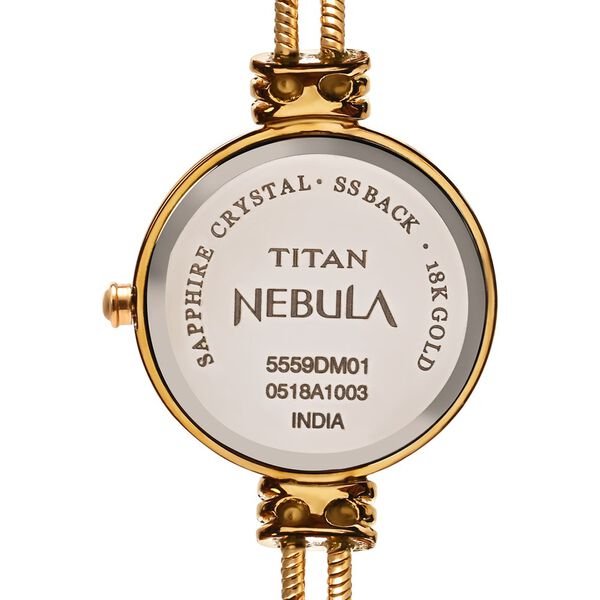 Buy Online Nebula by Titan Quartz Analog Beige Dial 18 Karat Gold Strap ...