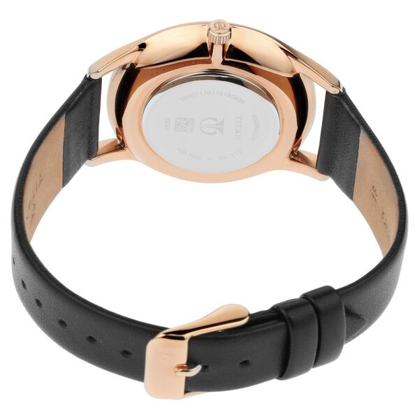 Buy Online Titan Workwear Black Dial Women Watch With Leather Strap ...