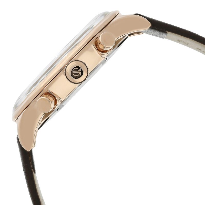 Buy Online Titan Quartz Multifunction White Dial Leather Strap Watch ...