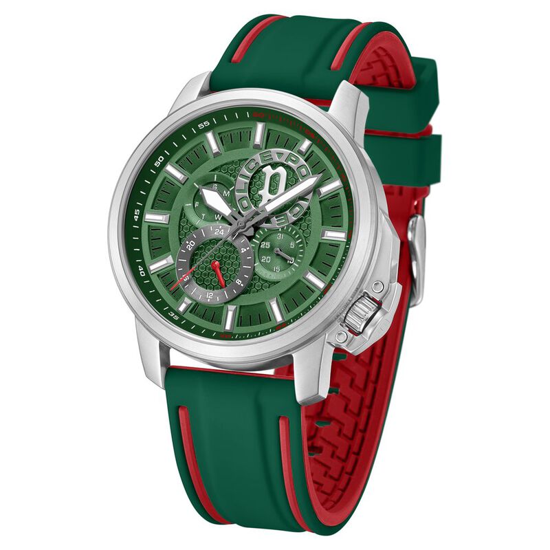 Buy Online Police Green Dial Quartz Multifunction Watch for Men ...