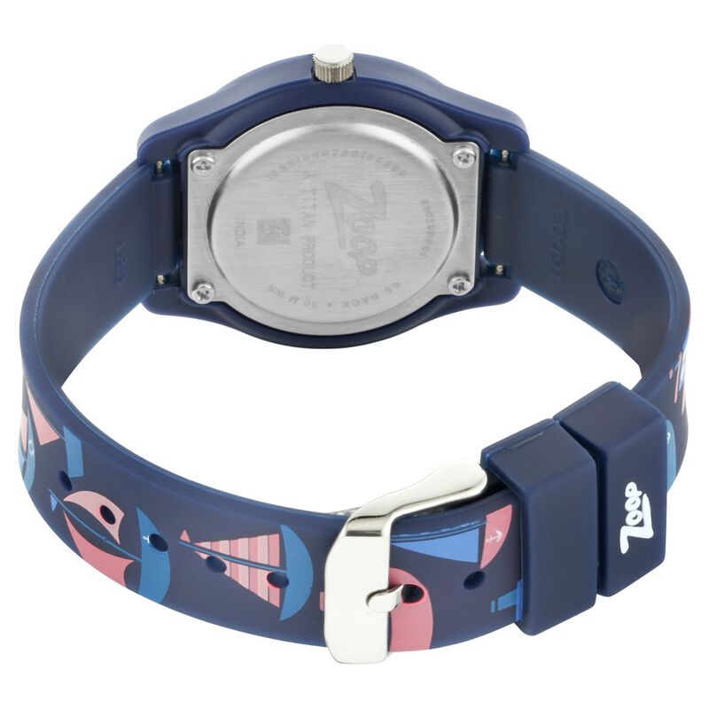 Buy Online Zoop By Titan Quartz Analog White Dial PU Strap Watch for ...