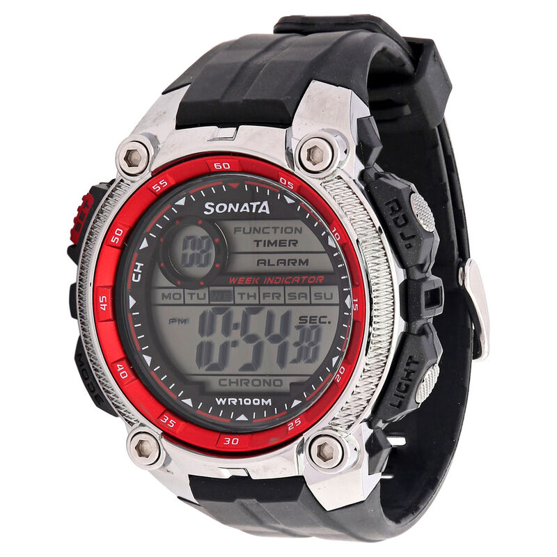 Buy Online SF Digital Dial Plastic Strap Watch for Men - nf7993pp03j ...