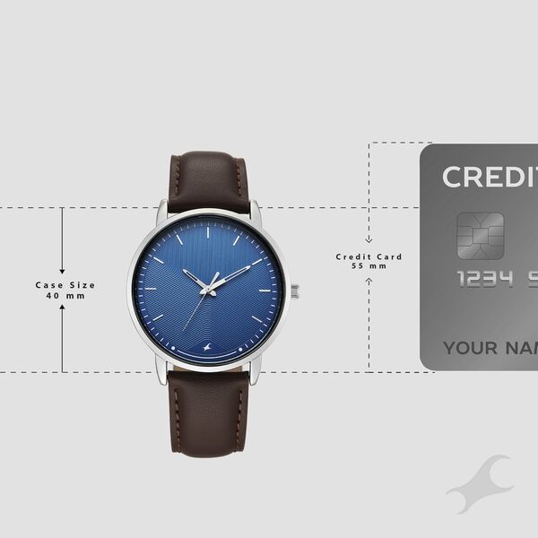 Buy Online Fastrack Stunners Quartz Analog Blue Dial Blue Leather Strap ...