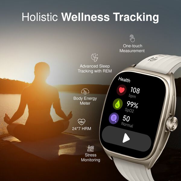 Buy Online Titan Evolution 4.6 cm Curved AMOLED Display, 390x450 Resolution, Cutting Edge Design ...