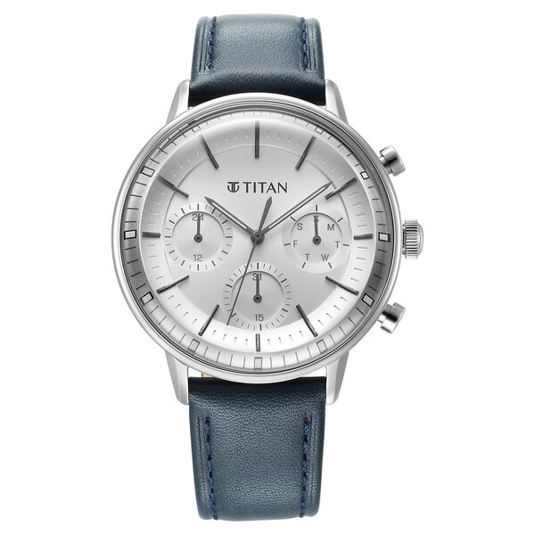 Buy Online Titan Light Leathers Quartz Multifunction Black Dial ...