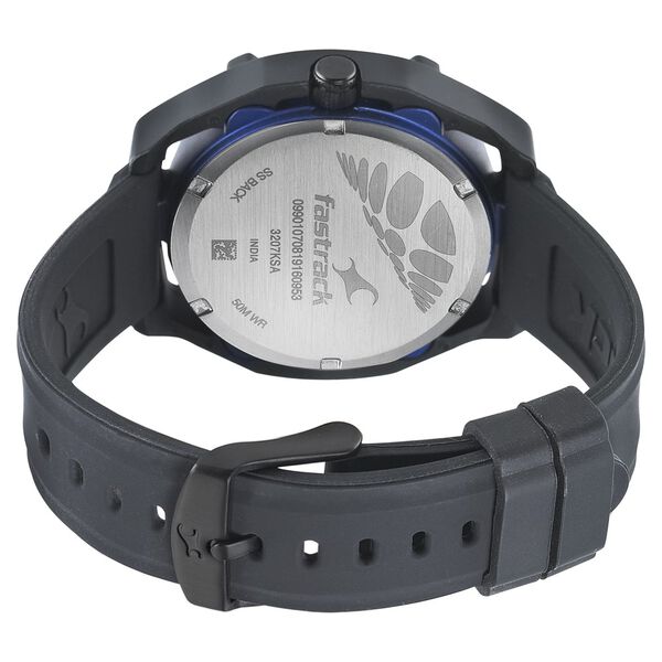 Buy Online Fastrack Space Rover Quartz Analog Moonphase Black Dial ...