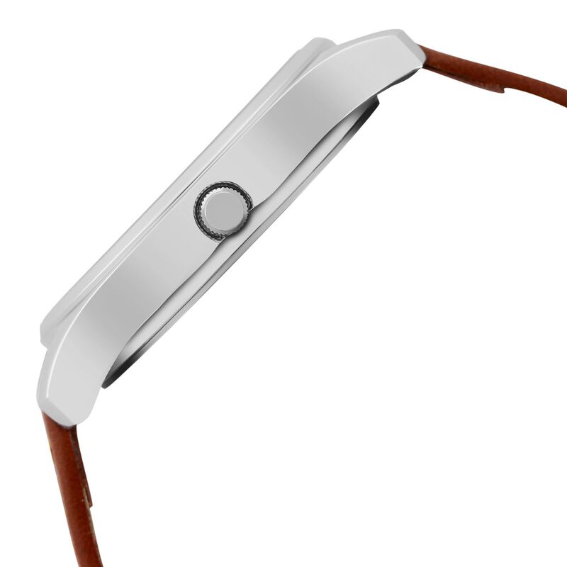 Buy Online Sonata CSK Quartz Analog White Dial Leather Strap Unisex ...