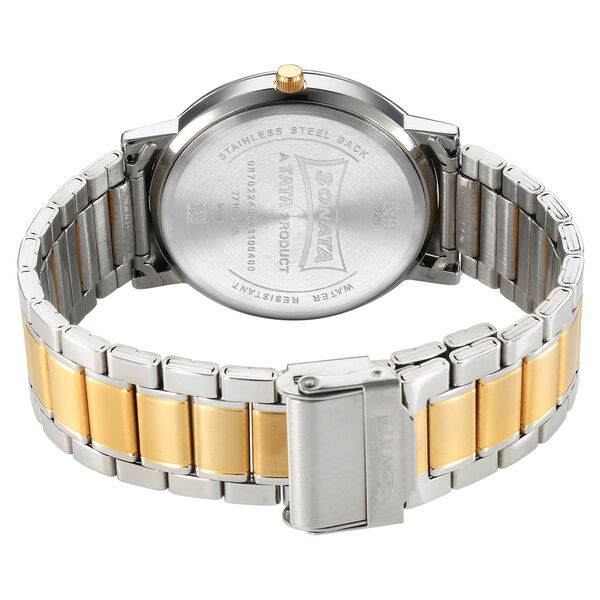Buy Online Sonata Utsav Quartz Analog Silver Dial Watch for Men ...