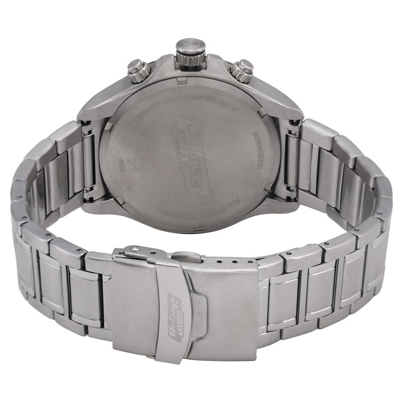 Buy Online Titan Octane Blue Dial Quartz Multifunction Stainless Steel ...