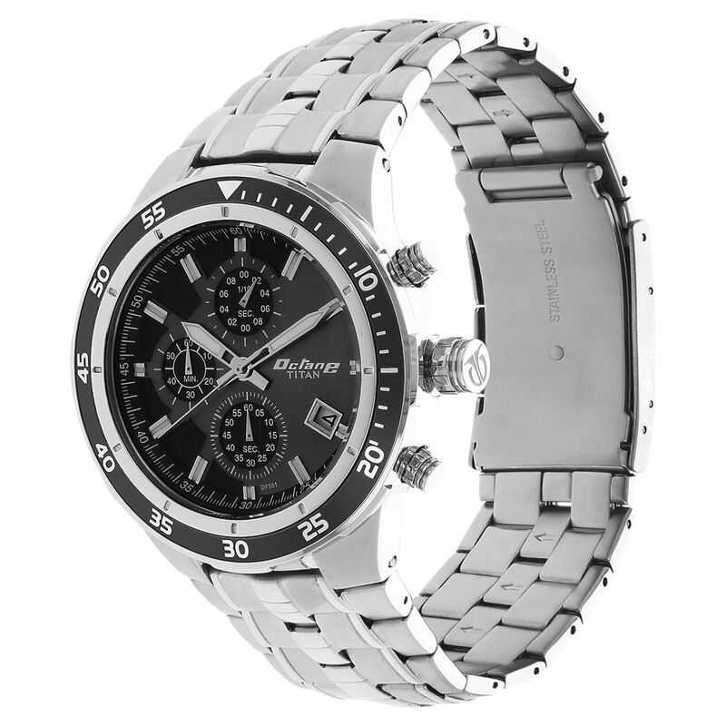 Buy Online Titan Chronograph Grey Dial Stainless Steel Strap Watch for ...