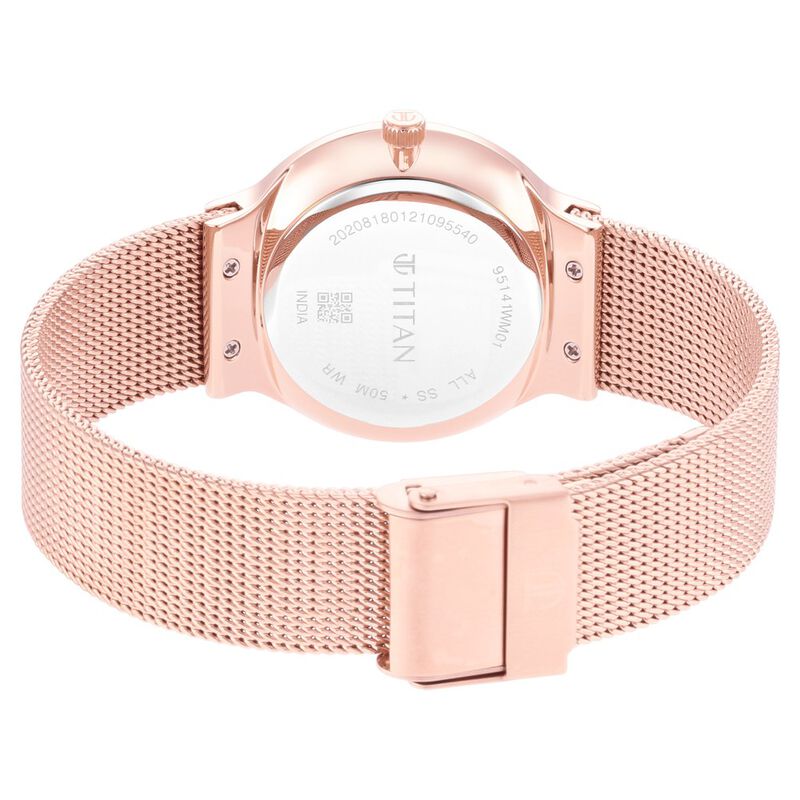 Buy Online Titan Slimline Silver Dial Women Watch With Stainless Steel ...