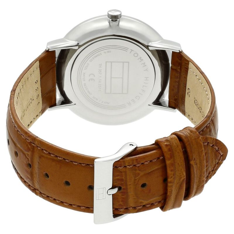Buy Online Tommy Hilfiger Quartz Analog Blue Dial Leather Strap Watch ...