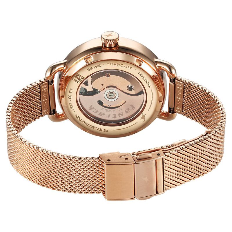 Buy Online Fastrack Automatics Silver Dial Stainless Steel Strap Watch ...