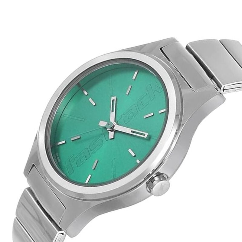 Buy Online Fastrack Quartz Analog Green Dial Watch for Girls - 6233sm02 ...