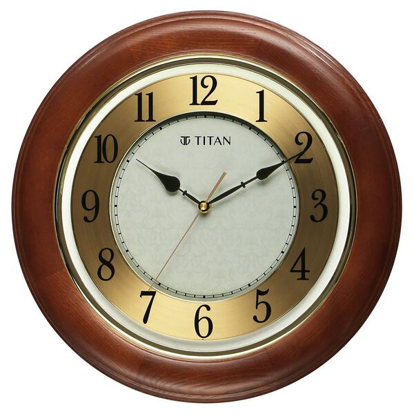 Buy Online Titan Grandeur - Classic Wooden Wall Clock - w0097wa01 | Titan