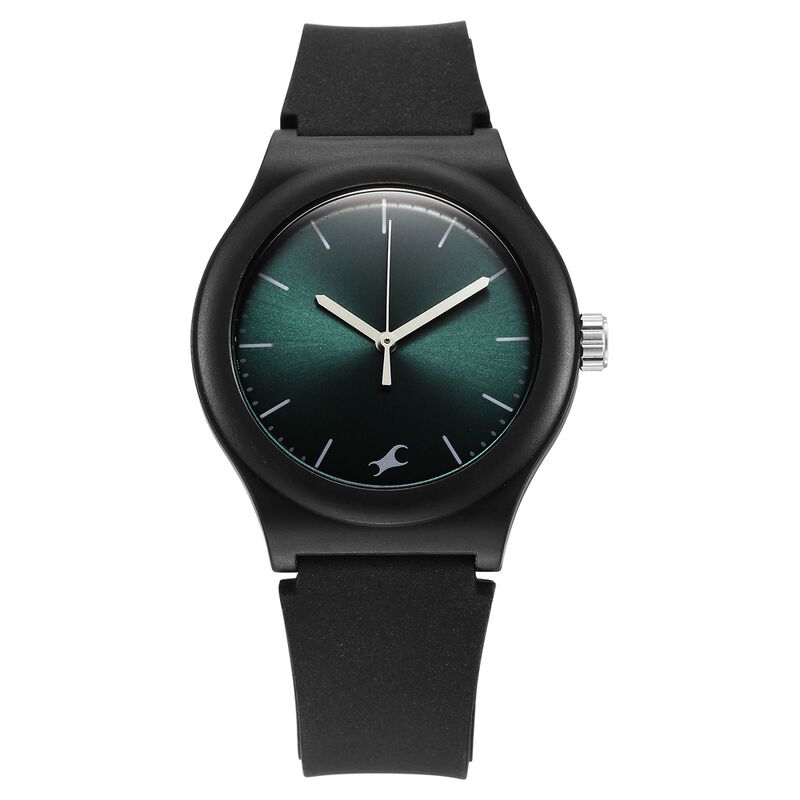 Buy Online Fastrack Tees Urbanique Quartz Analog Green Dial Silicon ...