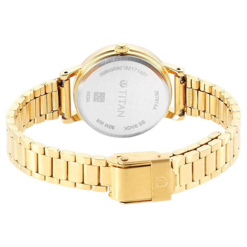 Buy Online Titan Karishma Green Dial Analog Stainless Steel Strap watch ...