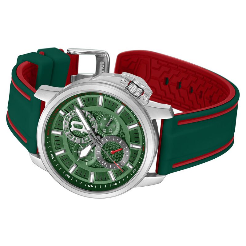 Buy Online Police Green Dial Quartz Multifunction Watch for Men ...