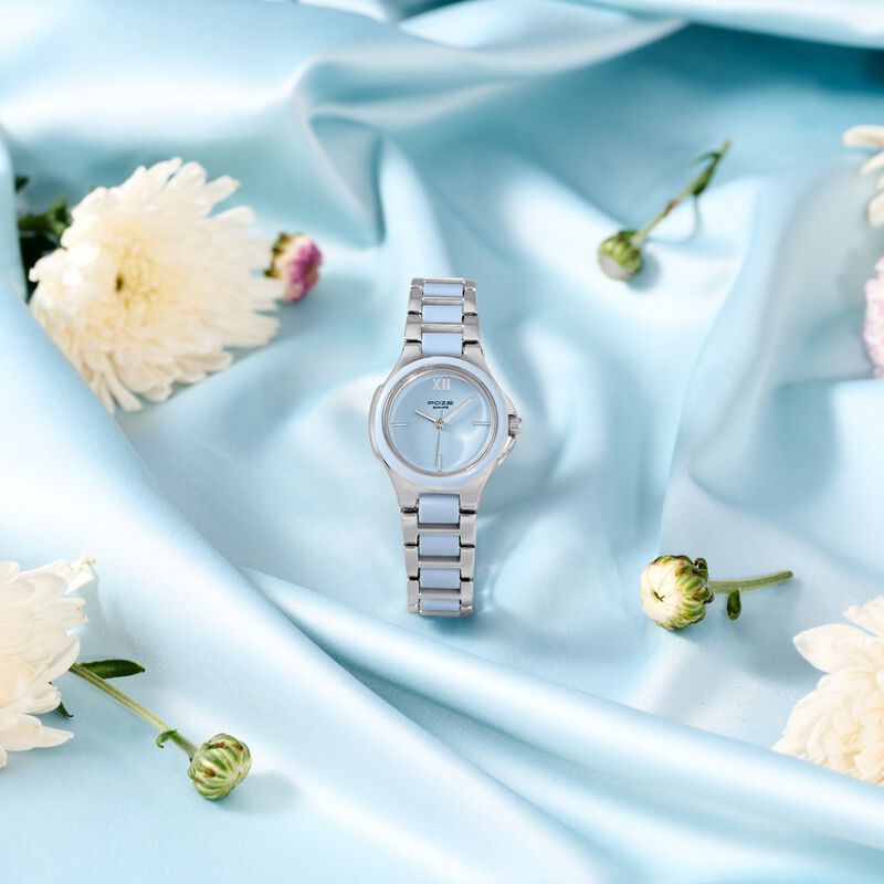 Buy Online Poze By Sonata Quartz Analog Blue Dial Two Toned Metal ...