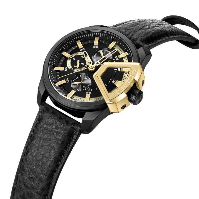 Buy Online Police Black Dial Quartz Multifunction Watch for Men ...