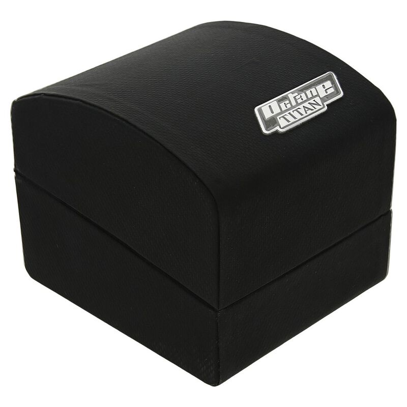 Buy Online Titan Octane Chrono Black Dial Stainless Steel Strap watch ...