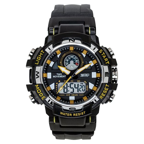 Buy Online Zoop Bolt Ana Digi Watch with Black and Yellow Multi Color ...