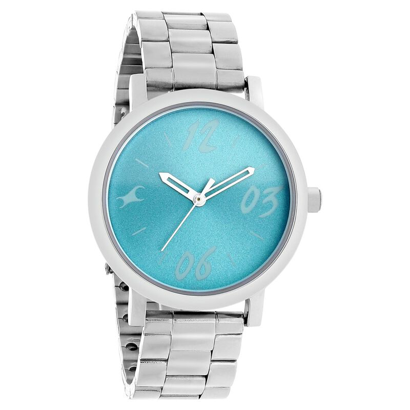 Buy Online Fastrack Tropical Waters Quartz Analog Green Dial Metal ...