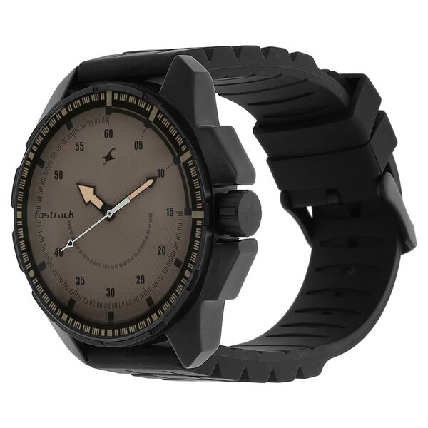 Buy Online Fastrack Quartz Analog Brown Dial Plastic Strap Watch for ...