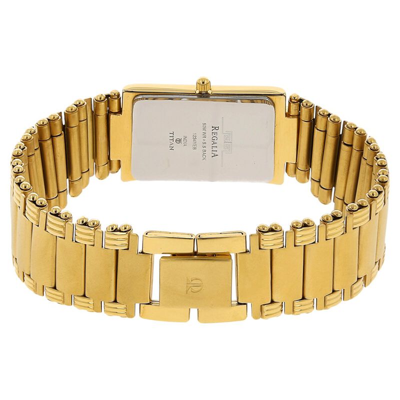Buy Online Titan Analog Champagne Dial Stainless Steel Strap watch for ...