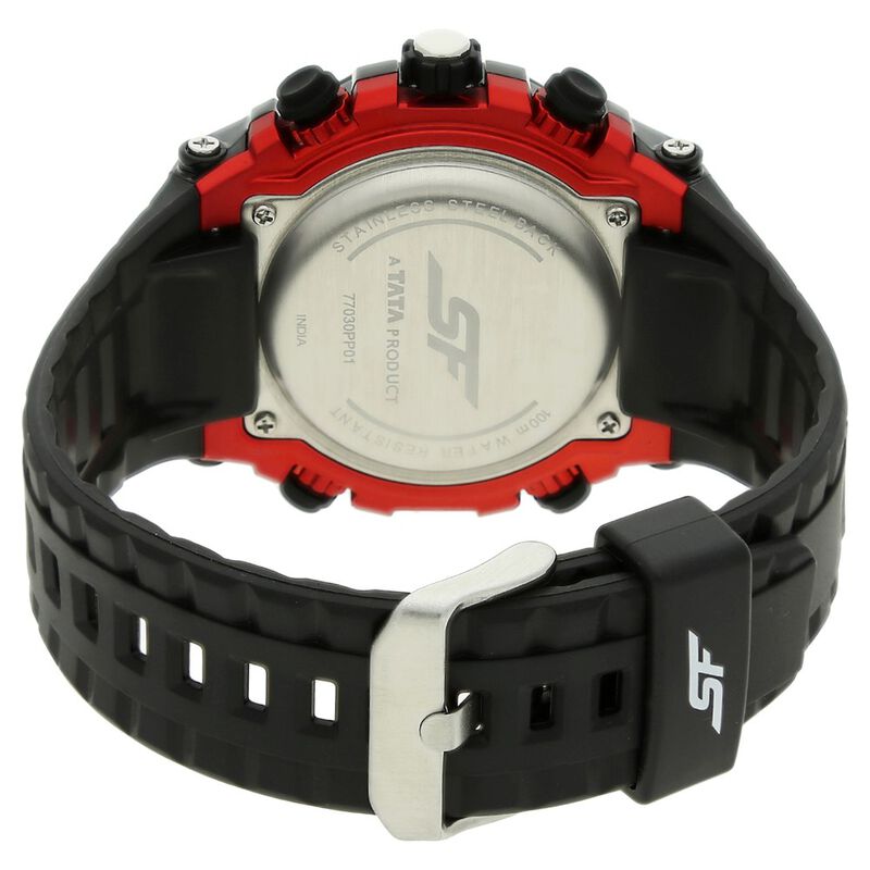 Buy Online SF Quartz Digital Dial Plastic Strap Watch for Men ...