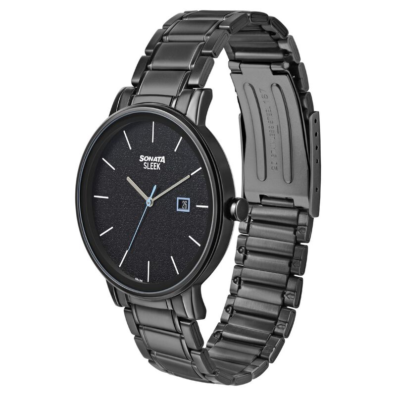 Buy Online Sonata Quartz Analog with Date Stainless Steel Strap Watch ...