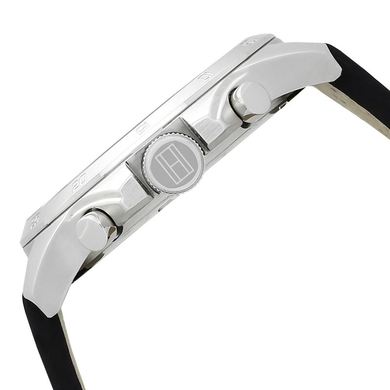 Buy Online Tommy Hilfiger Quartz Analog Black Dial Leather Strap Watch ...