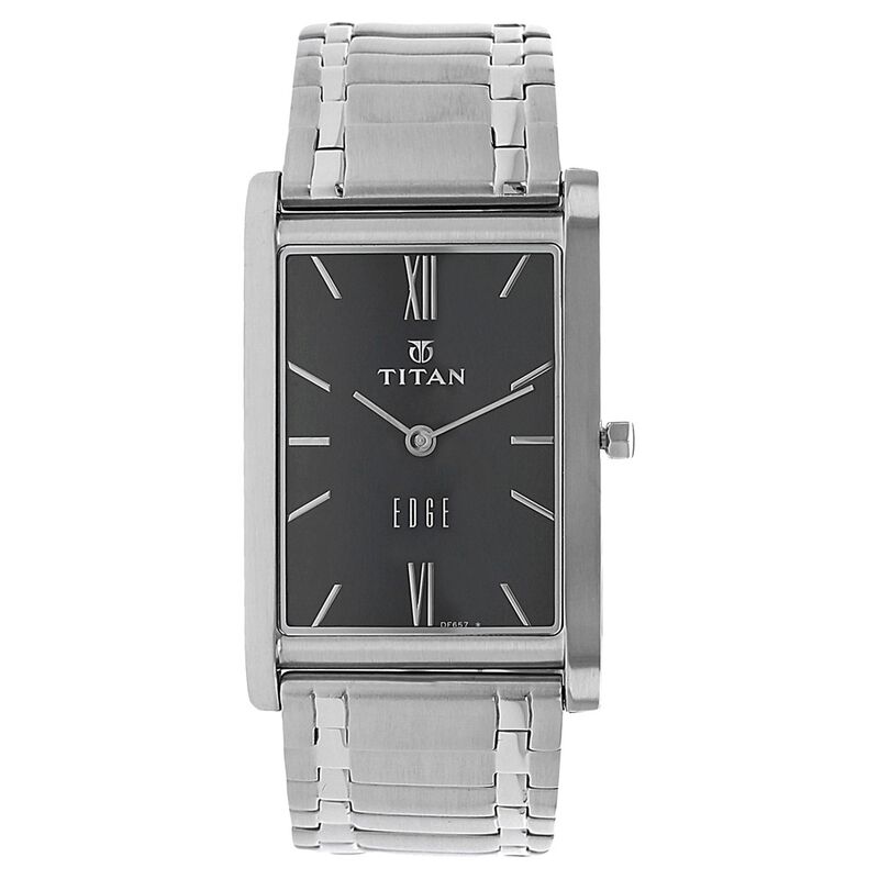 Buy Online Titan Edge Blue Dial Analog Stainless Steel Strap watch for ...