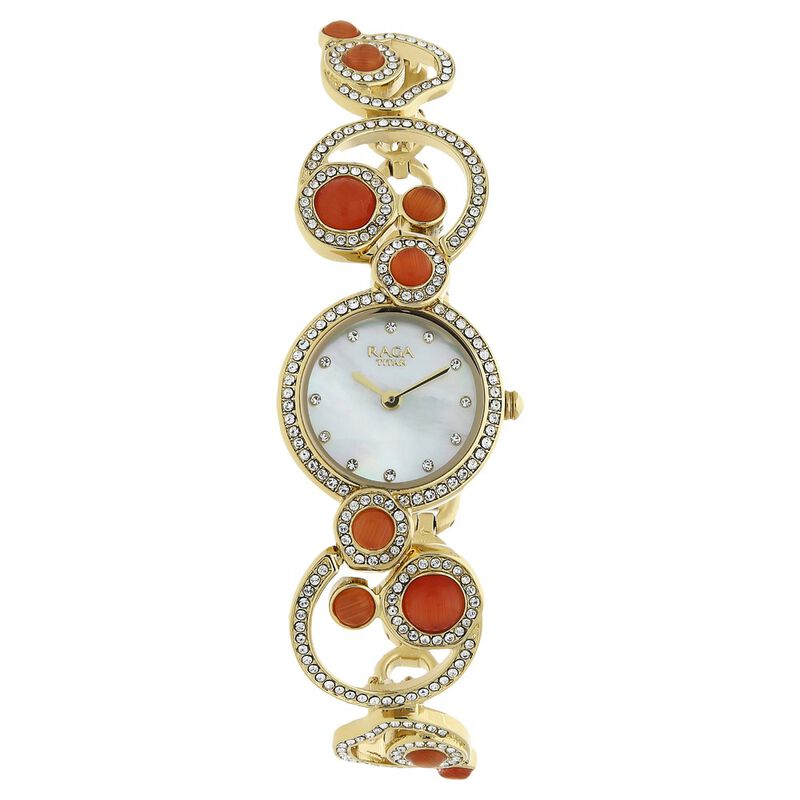 Buy Online Titan Raga Moonlight Mother of Pearl Dial Women Watch With ...