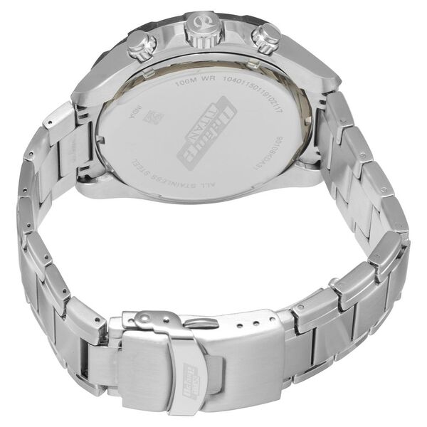 Buy Online Titan Quartz Chronograph Silver Dial Stainless Steel Strap ...