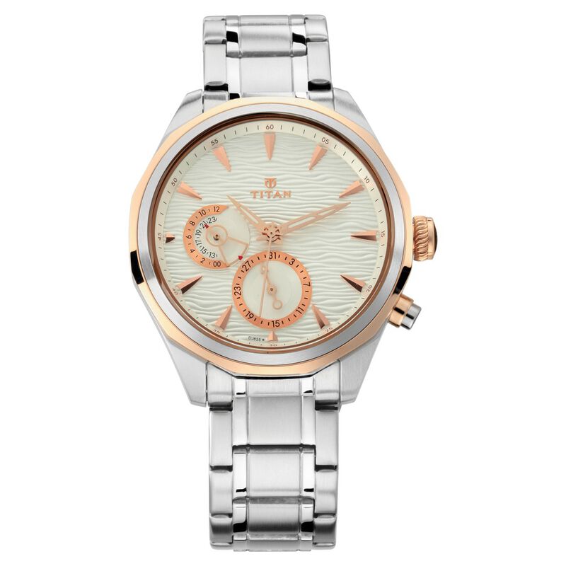 Buy Online Titan Maritime White Dial Quartz Multifunction Stainless ...