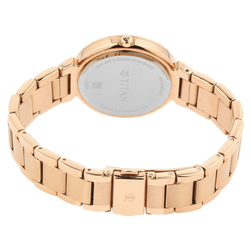 Buy Online Titan Self Expression Rose Gold Dial Women Watch With ...