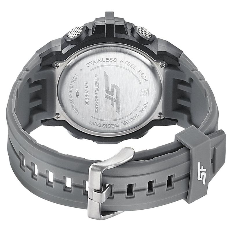 Buy Online SF Digital Dial PU Strap Watch for Men - ns77076pp06 | Titan