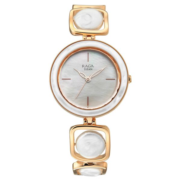Buy Online Titan Raga Power Pearls Quartz Analog Mother of Pearl Dial ...