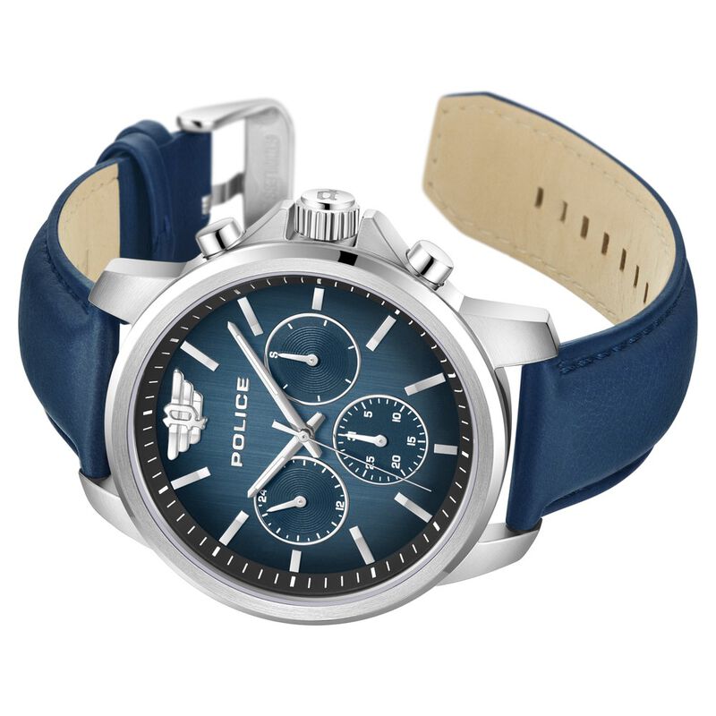 Buy Online Police Blue Dial Quartz Multifunction Watch for Men ...